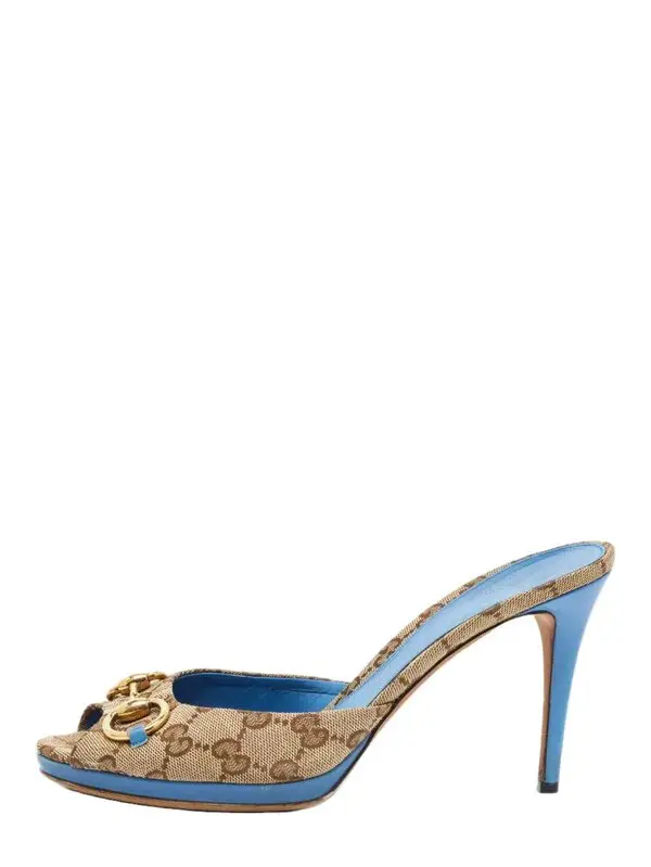 Gucci Horsebit Heeled Sandals - Neutrals