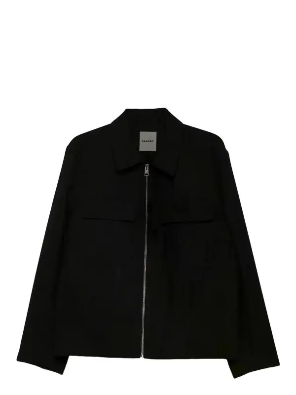 Sandro Zip-fastening Pocket Jacket - Grey