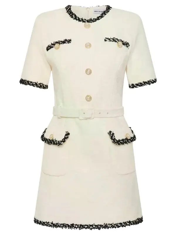 Rebecca Vallance Jacquie Mini Dress - Neutrals