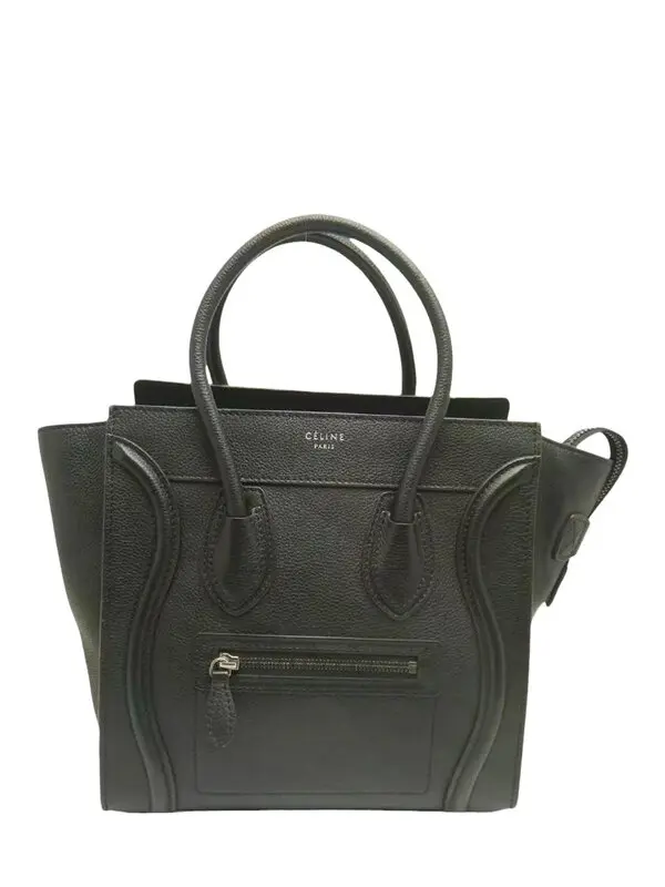 Celine 2014 Micro Calfskin Luggage Tote Bag - Black