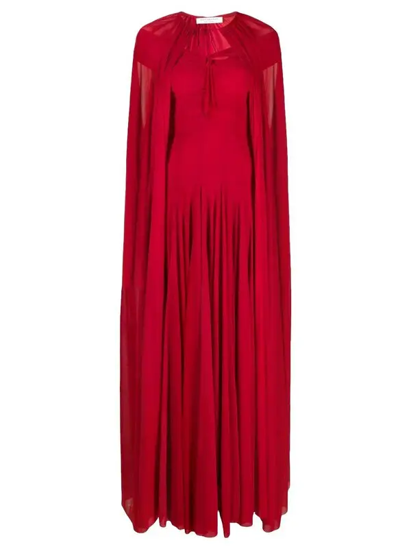 Philosophy Di Lorenzo Serafini Off-shoulder Tulle Gown - Red