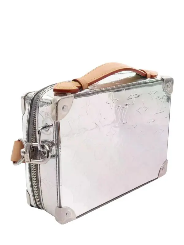 LOUIS VUITTON 2021 Monogram Miroir Soft Trunk Handle Bag Satchel - Silver