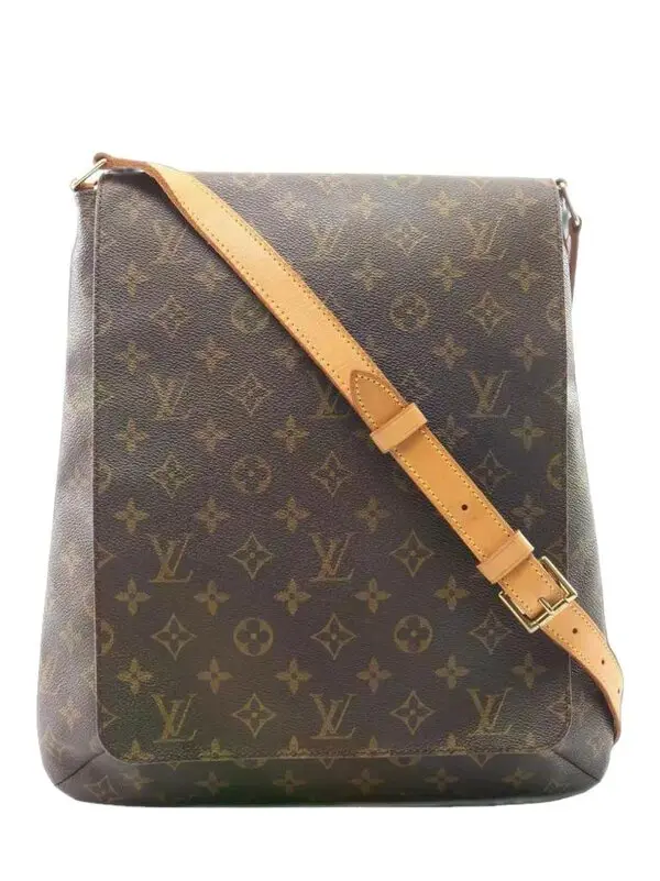 LOUIS VUITTON 2001 Monogram Musette Salsa Long Strap Crossbody Bag - Brown