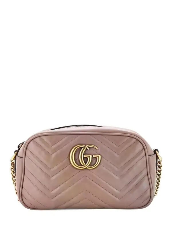 Gucci Gg Marmont Matelassé Leather Small Shoulder Bag - Neutrals