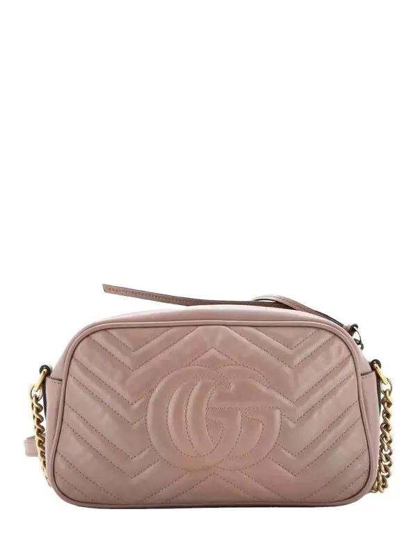 Gucci Gg Marmont Matelassé Leather Small Shoulder Bag - Neutrals
