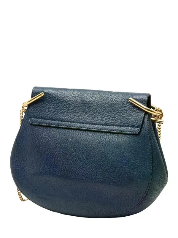 Chloé Drew Leather Crossbody Bag - Blue