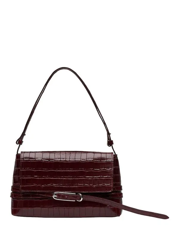 LIFFNER Belted Shoulder Bag - Red
