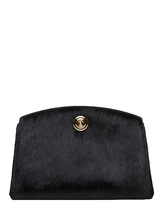 LIFFNER Pushlock Clutch Hair Calf - Black