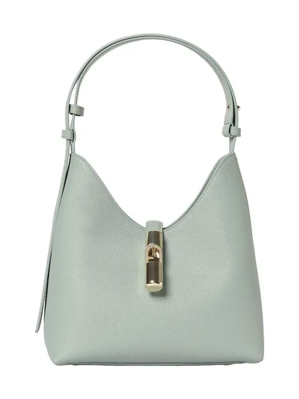 Furla Goccia Grained Shoulder Bag - Sky