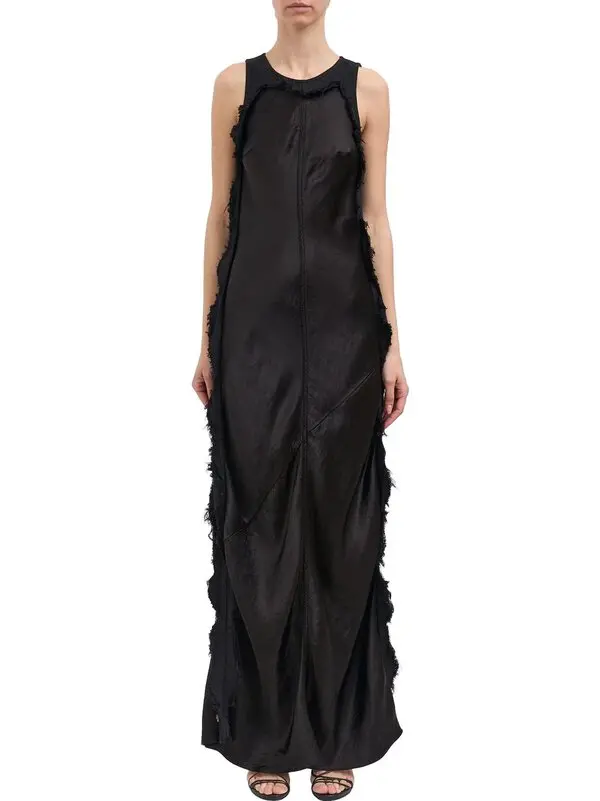 HAIKURE Toto Long Satin Dress - Grey