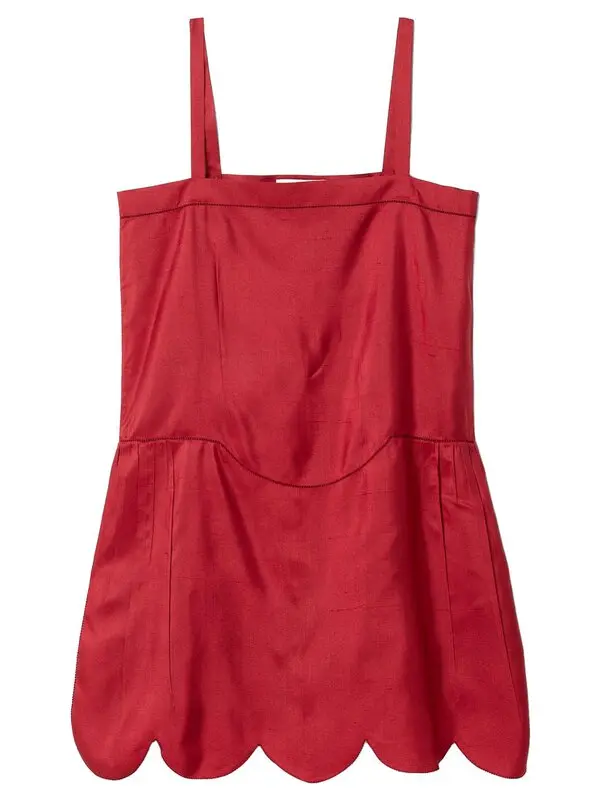 Miu Miu Silk Dress - Ruby Red