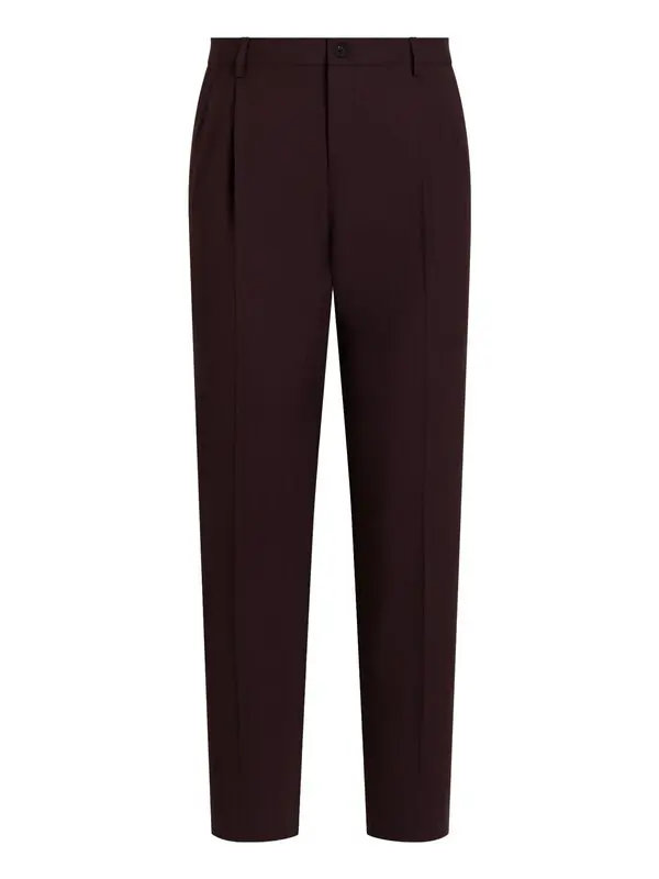Dolce & Gabbana Tailored Virgin Wool Trousers - Multicolor