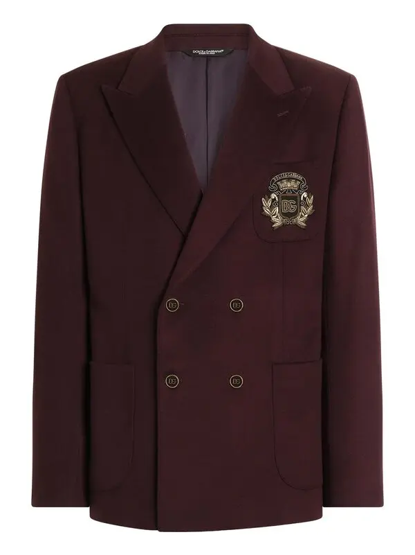 Dolce & Gabbana Double-breasted Cashmere Jacket - Multicolor