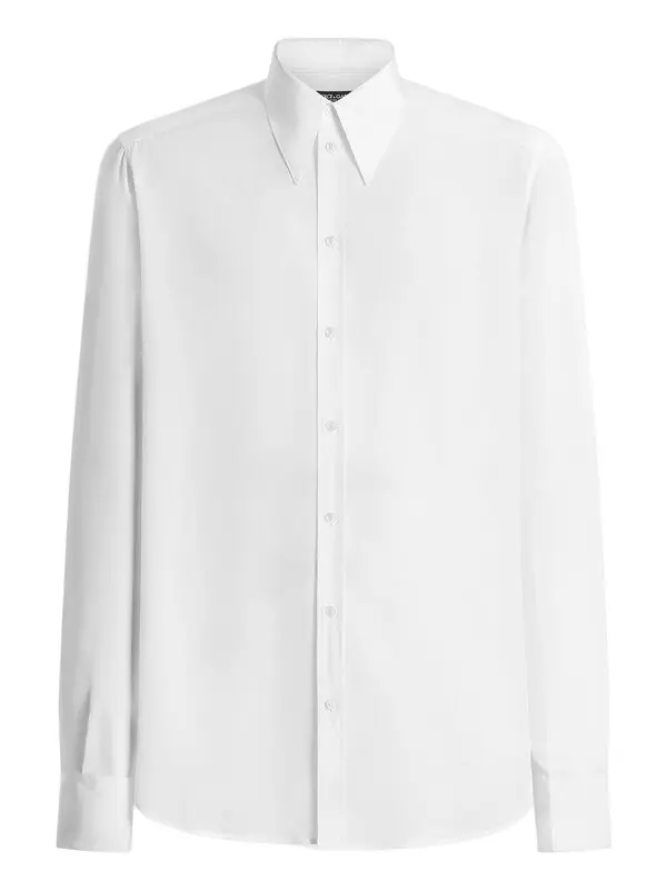 Dolce & Gabbana Gold Crêpe De Chine Shirt Shirts - White