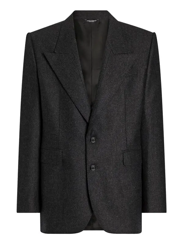 Dolce & Gabbana Sinatra Single-breasted Wool Flannel Jacket� Suits And Blazers - Grey