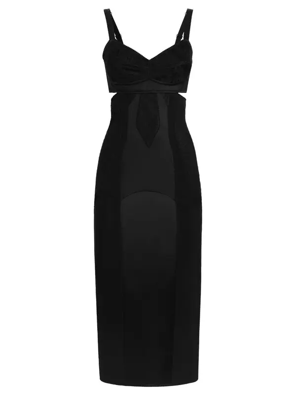 Dolce & Gabbana Cady Dress Dresses - Black