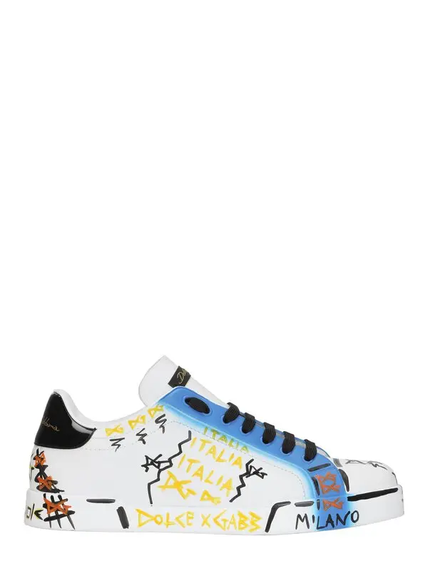 Dolce & Gabbana Portofino Calfskin Nappa Sneakers - Multicolor