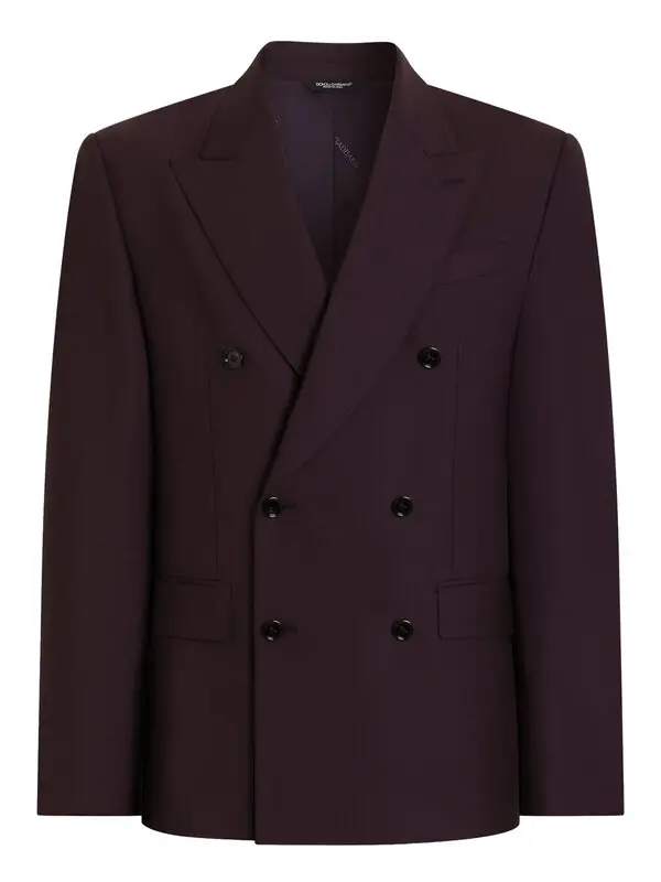 Dolce & Gabbana Sicilia Light Double-breasted Wool Jacket - Multicolor