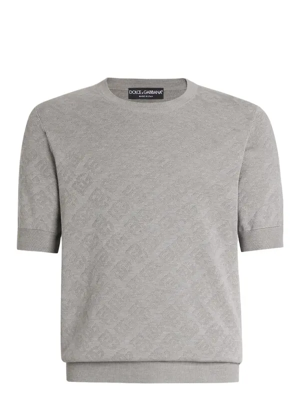 Dolce & Gabbana Silk Pullover Sweaters And Cardigans - Grey