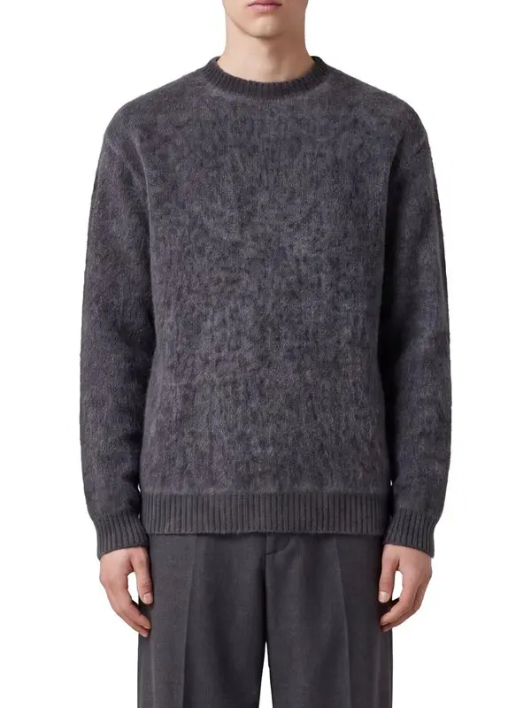 Avant Toi Slim Fit Merino Wool And Alpaca Crewneck Sweater - Red
