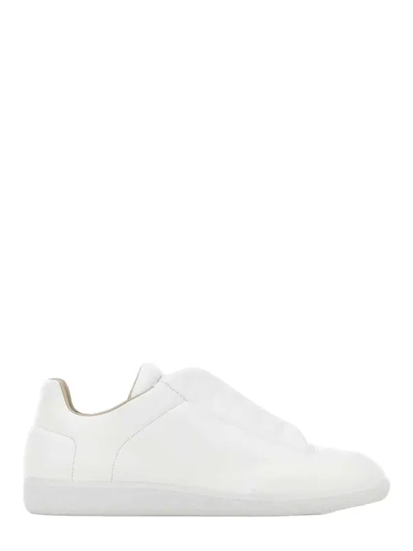 MAISON MARGIELA Future Smooth Calfskin Slip-on Sneakers With Numeric Logo - White
