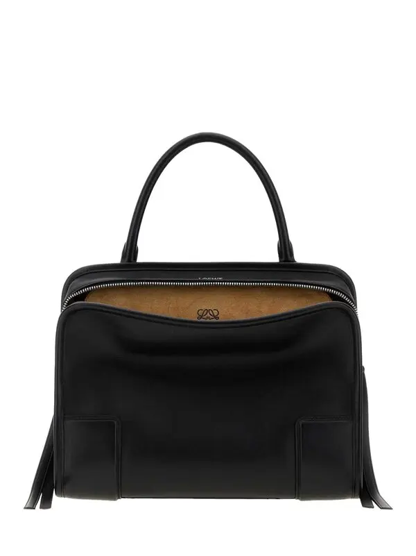 Loewe Amazona 180 Calfskin Leather Handbag - Black