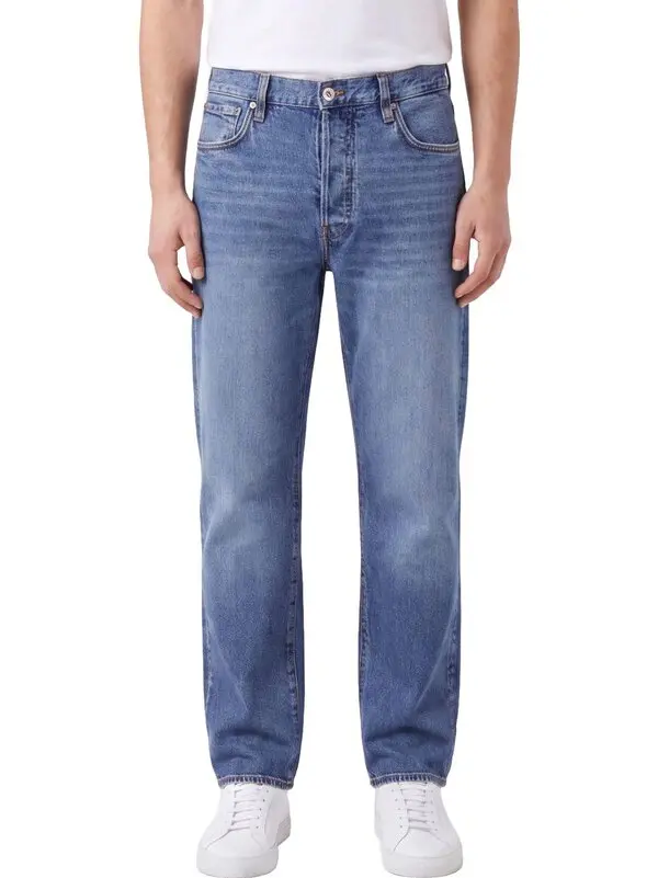 Emporio Armani J100 Mid-rise Wide-leg Stretch-denim Jeans - Blue