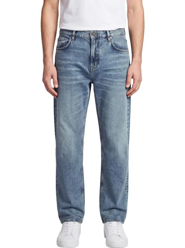 Emporio Armani J76 Straight-leg 5-pocket Denim Jeans - Blue