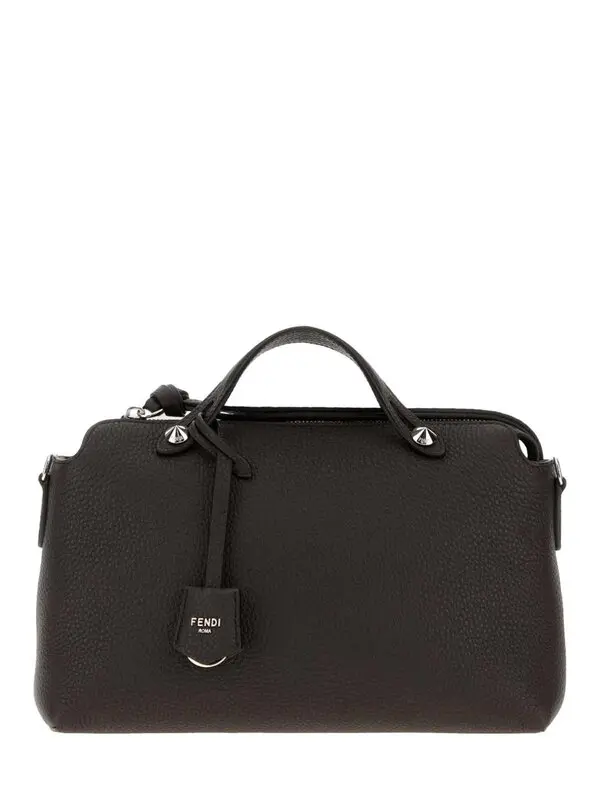 Fendi By The Way Grained Calfskin Leather Handbag - Brown