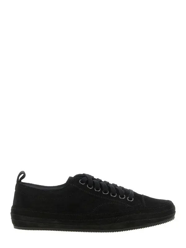TOM FORD Dean Suede Calfskin Low-top Sneakers With Pull Tab - Black