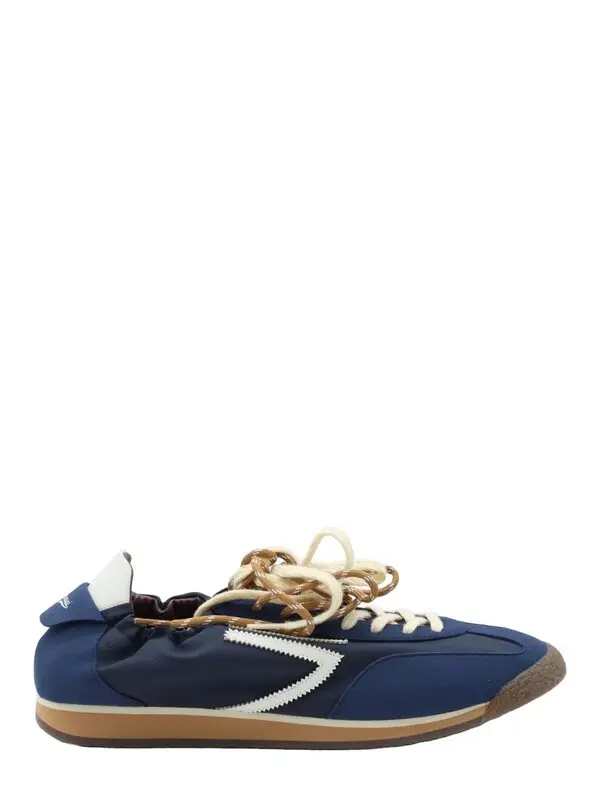 PURAAI Panther Low-top Sneakers In Vegan Leather And Recycled Nylon - Blue