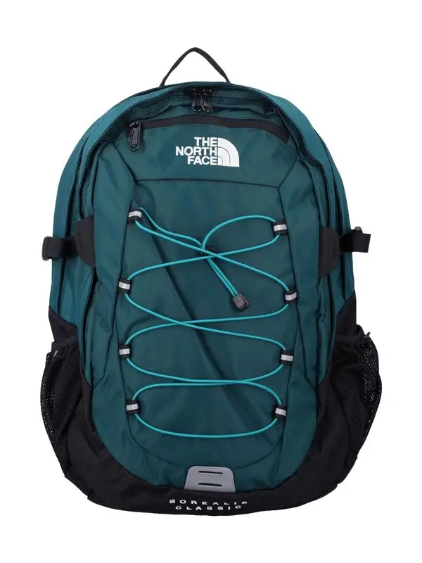 The North Face Borealis Classic Backpack With Laptop Pocket And Drawstring Detail - Green