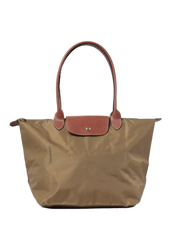 Longchamp Le Pliage Original Large Shoulder Bag In Recycled Nylon - Olive