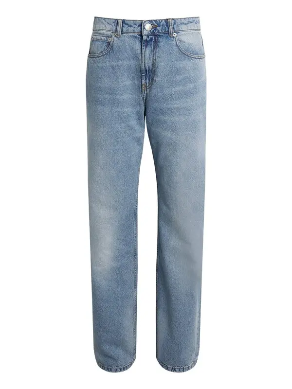 AMI Paris Mid-rise Straight Jeans - Blue