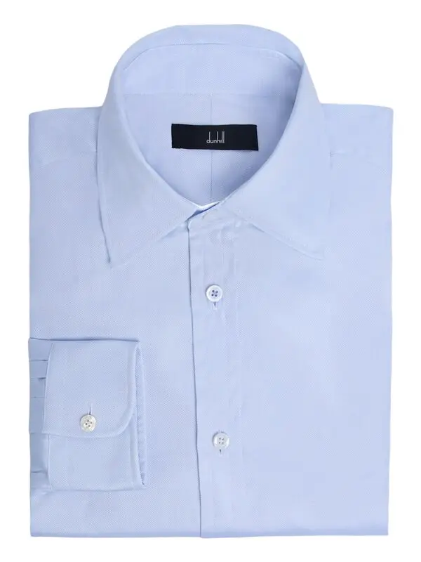 Dunhill Giza Cotton Formal Shirt - Blue