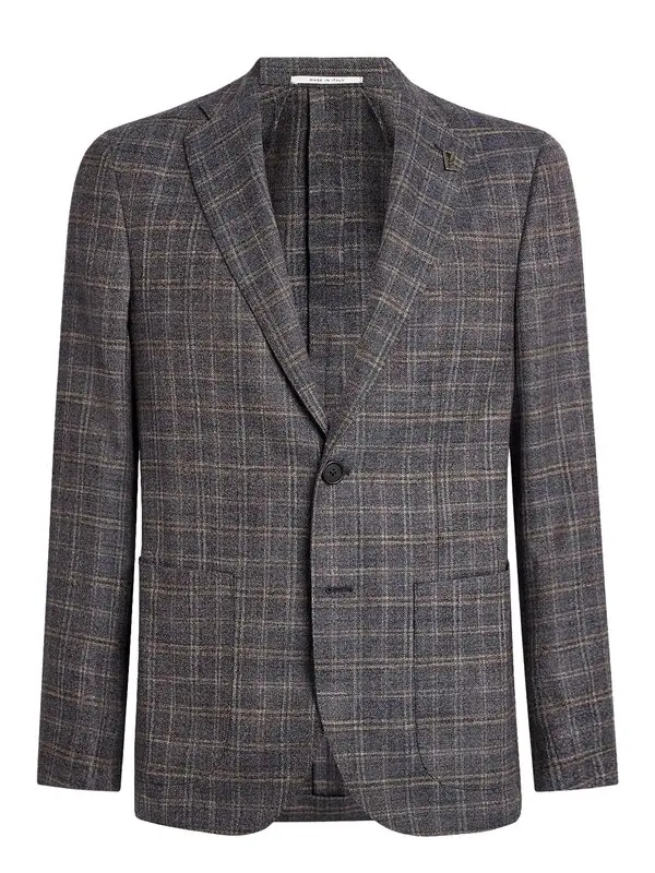 Pal Zileri Wool-blend Check Brera Blazer - Blue