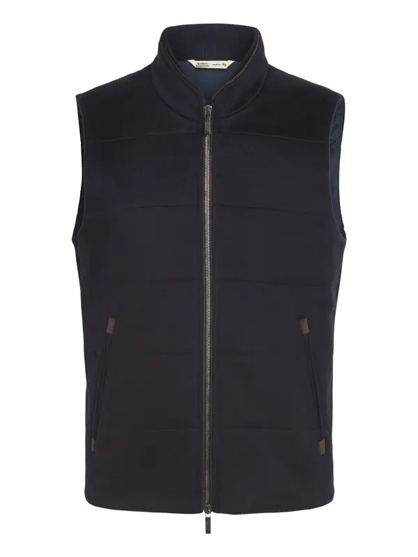 MAURIZIO BALDASSARI Cashmere Arena Gilet - Navy