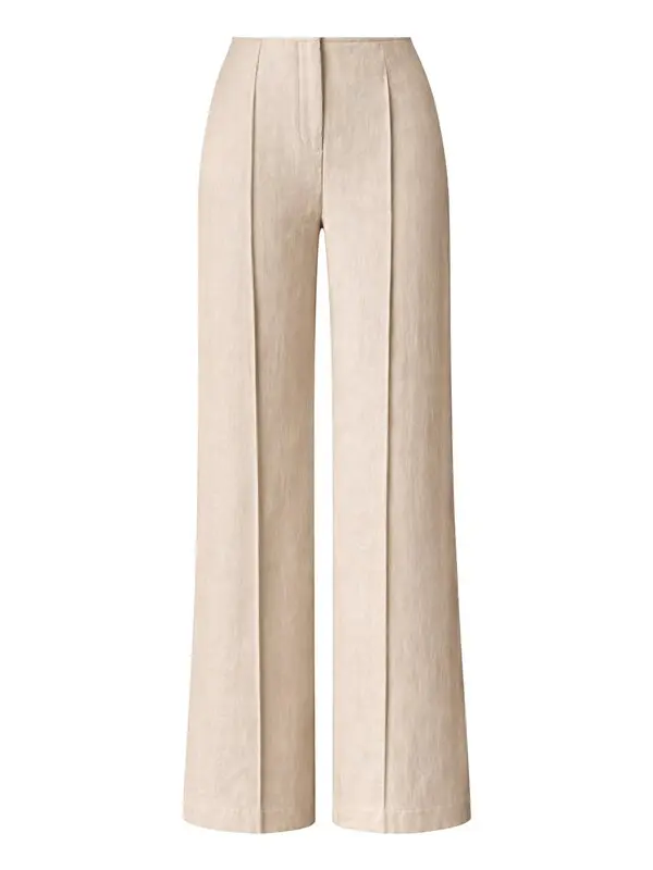 ANDRES OTALORA Profundidad Mid-rise Straight-leg Pants - Nude