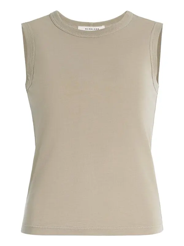 SLVRLAKE Cotton Crewneck Tank - Neutral