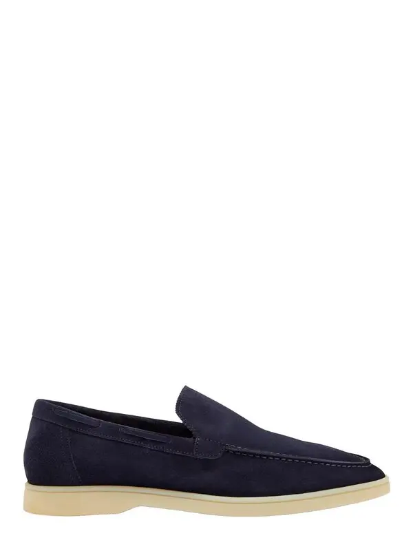 AURELIEN Yacht Suede Loafers - Navy