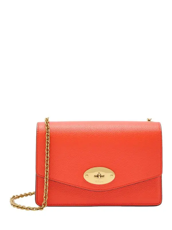 Mulberry Darley Small Grained Leather Cross-body Bag - Orange