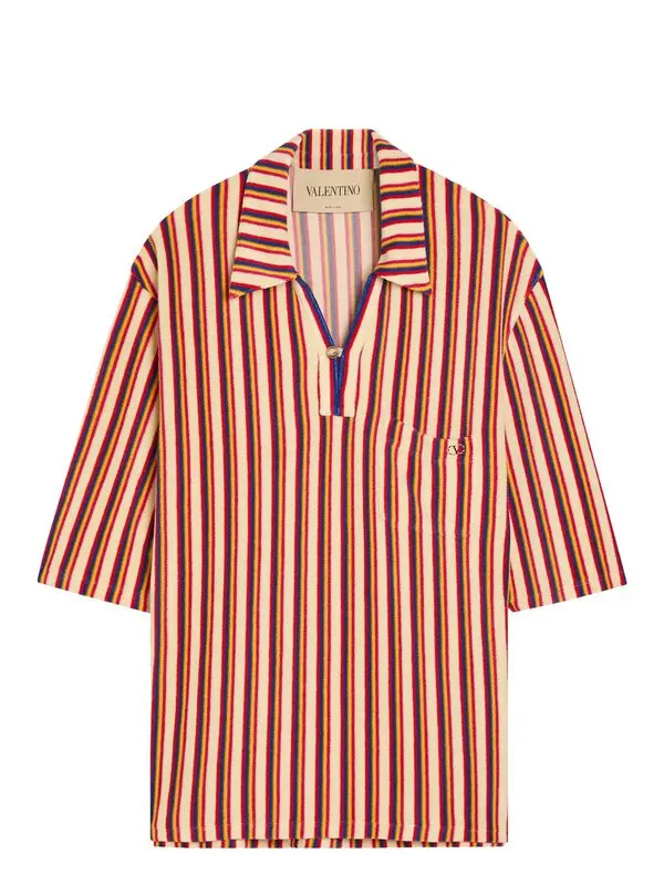 Valentino Garavani Striped Terry Shirt - Multicoloured 1