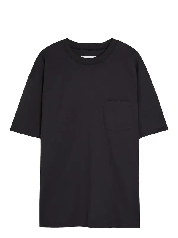 SSSTEIN Oversized Cotton T-shirt - Navy
