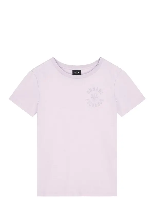 Armani Exchange Regular Fit Cotton Jersey T-shirt - Pink