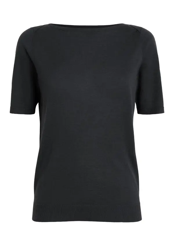 HERSKIND Cashmere Emanuelle T-shirt - Grey