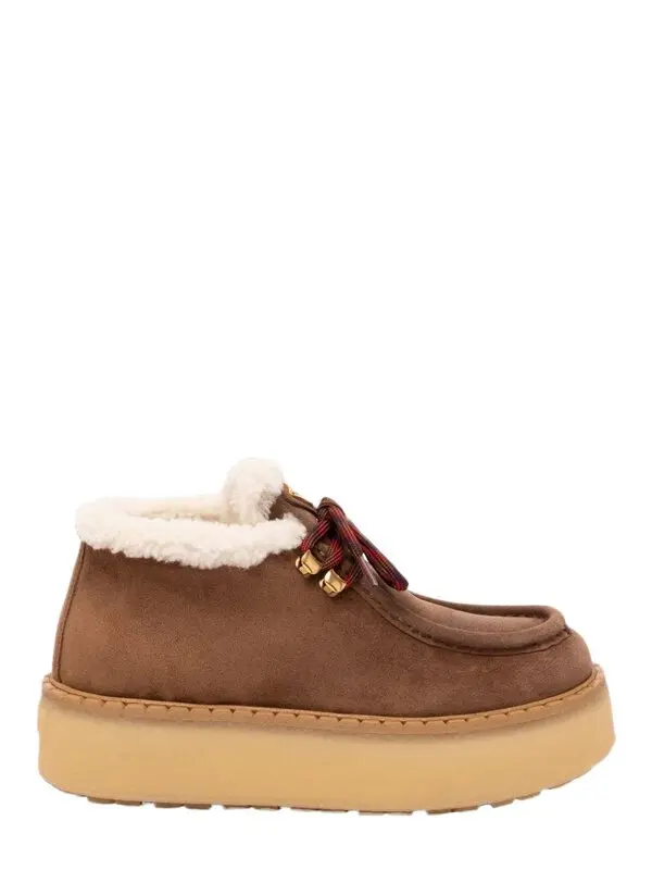 Prada Suede Leather Boots - Brown