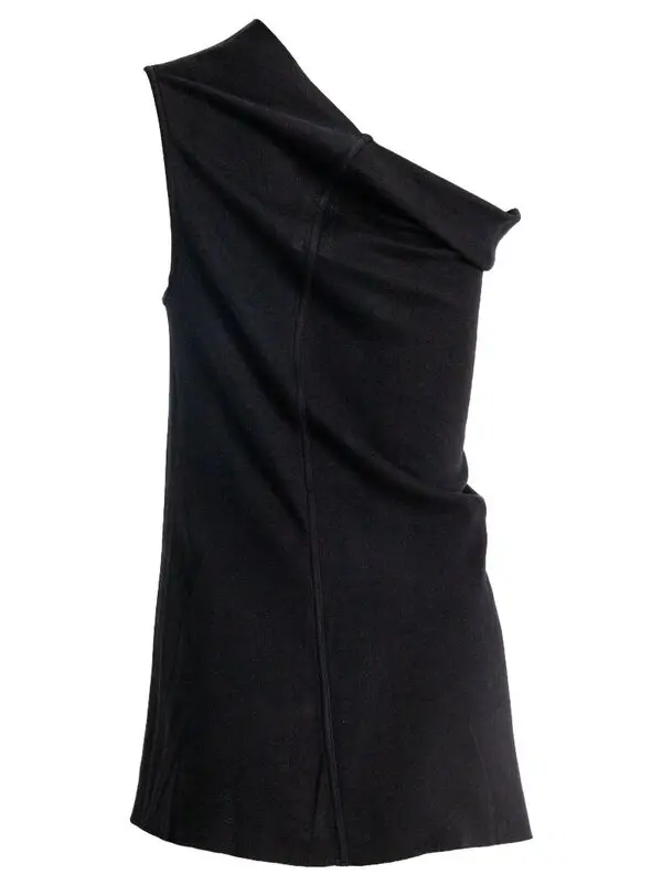 Rick Owens Cotton Mini Dress - Black