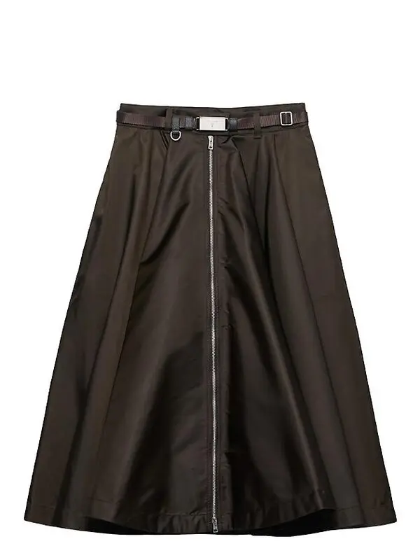 Prada Re-nylon Midi Skirt - Brown