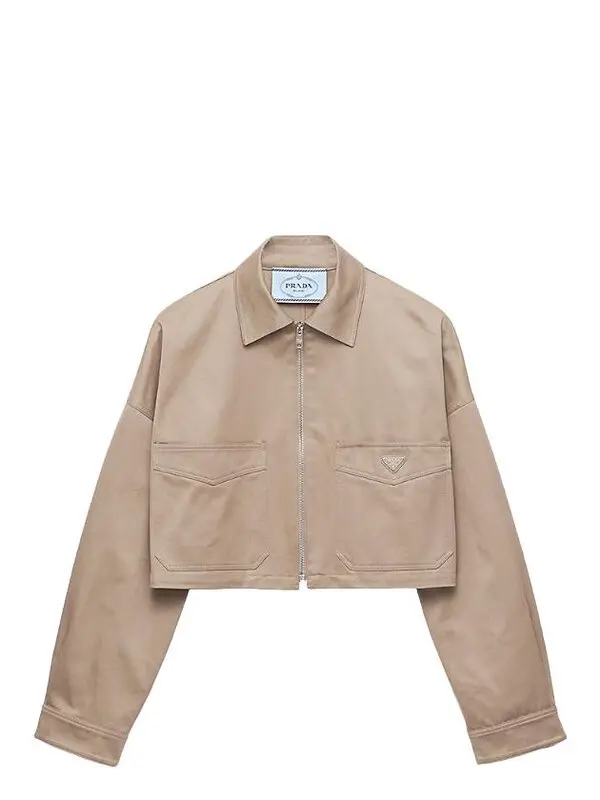 Prada Chino Cotton Blouson Jacket - Grey