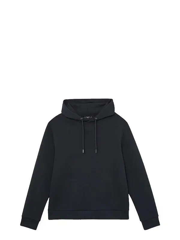 REISS Dane Relaxed-fit Jersey Hoodie - Navy